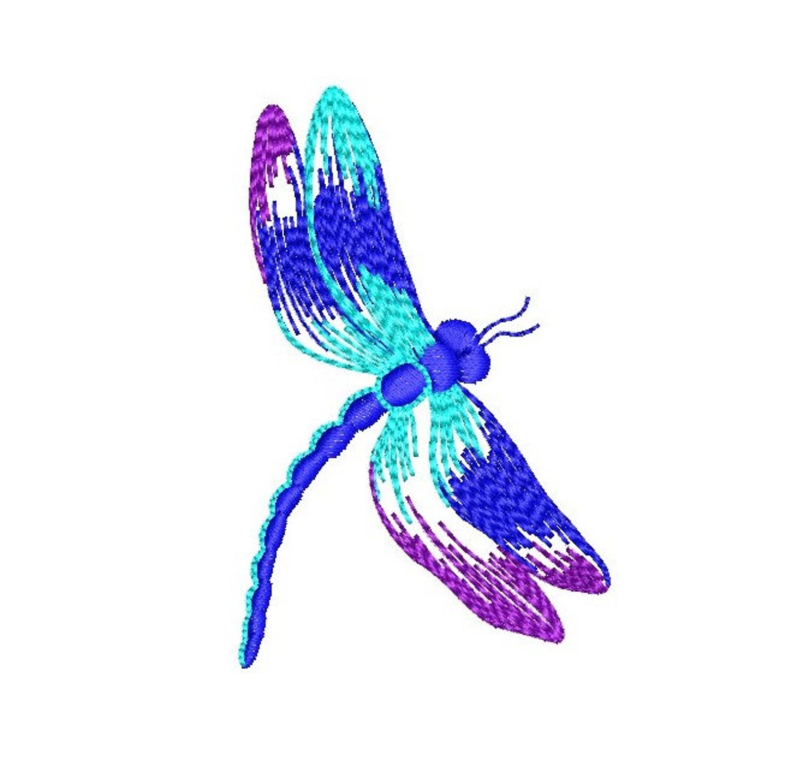 Dragonfly Machine Embroidery Design 3 SIZES Sketch Machine - Etsy
