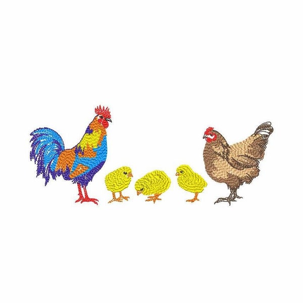 Chicken Embroidery - Etsy