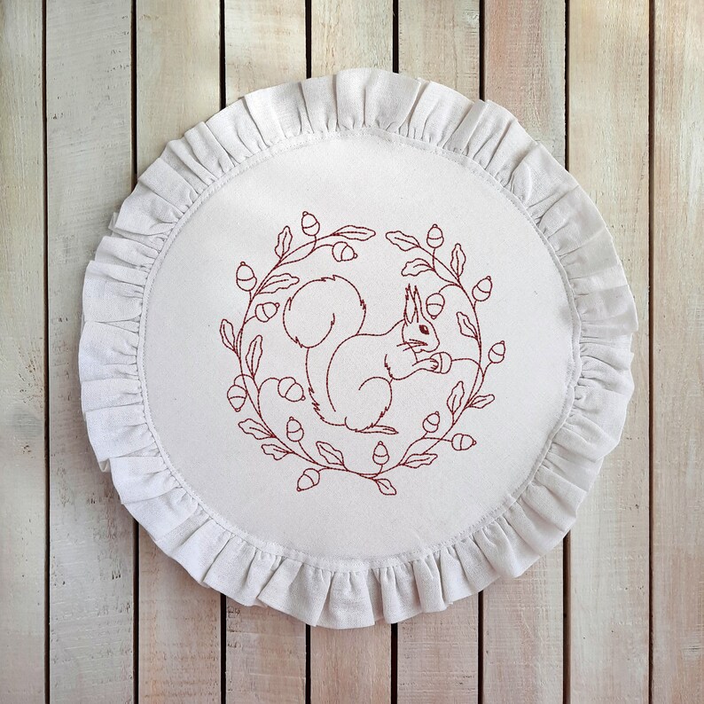 Squirrel Machine Embroidery Design 4 SIZES Squirrel With - Etsy