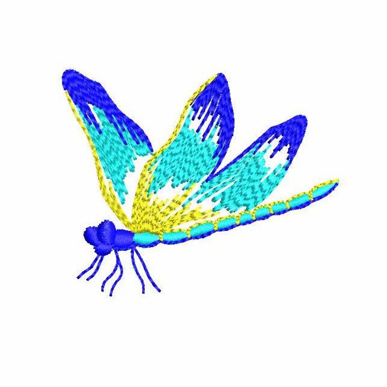 Dragonfly Machine Embroidery Design 3 SIZES Sketch Machine - Etsy