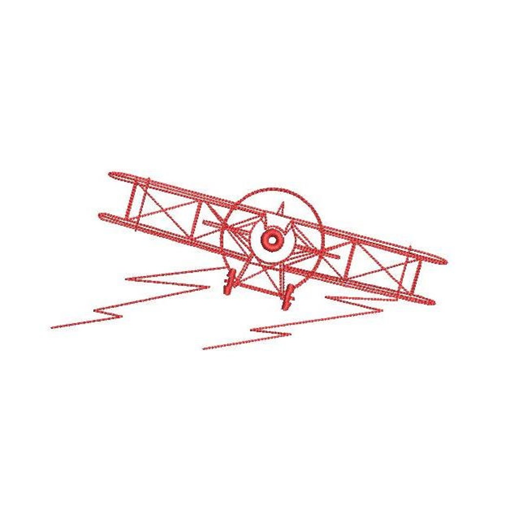 Airplane Machine Embroidery Design, Airplane Digital Embroidery File ...