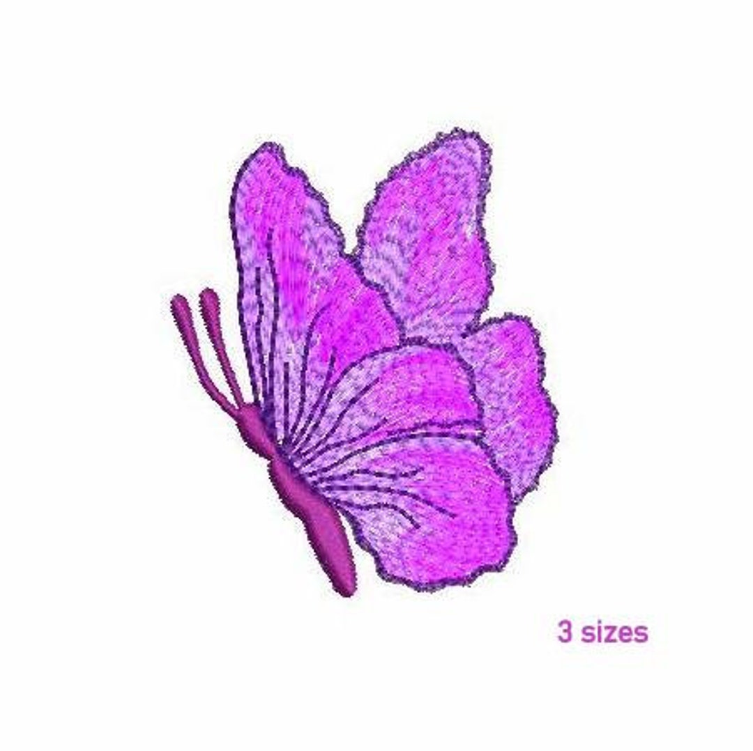 Butterfly Machine Embroidery Design 3 SIZES, Butterfly Digital ...