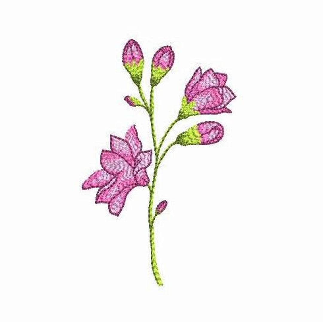 Flower Machine Embroidery Design 3 Sizes, Beautiful Flowers, Cute ...