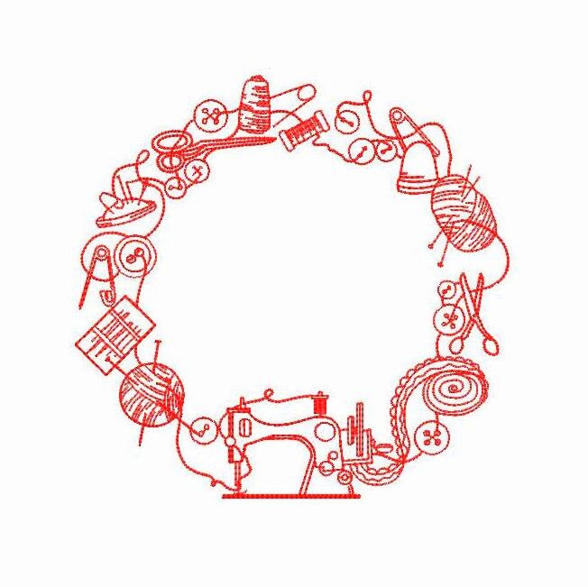 Sewing Accessories Monogram Frame Machine Embroidery Design - Etsy