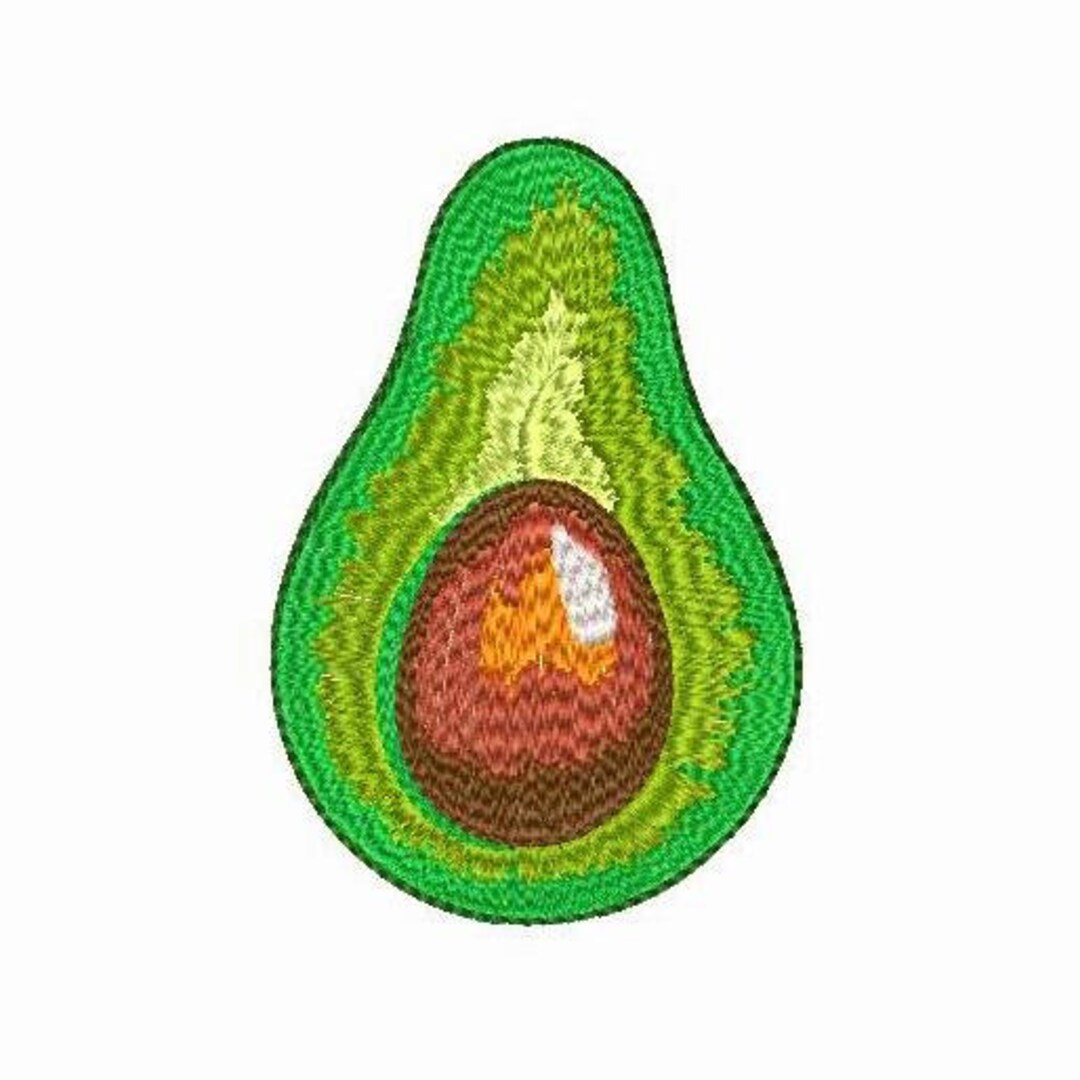 Avocado Machine Embroidery Design 3 SIZES, Sketch Machine Embroidery ...