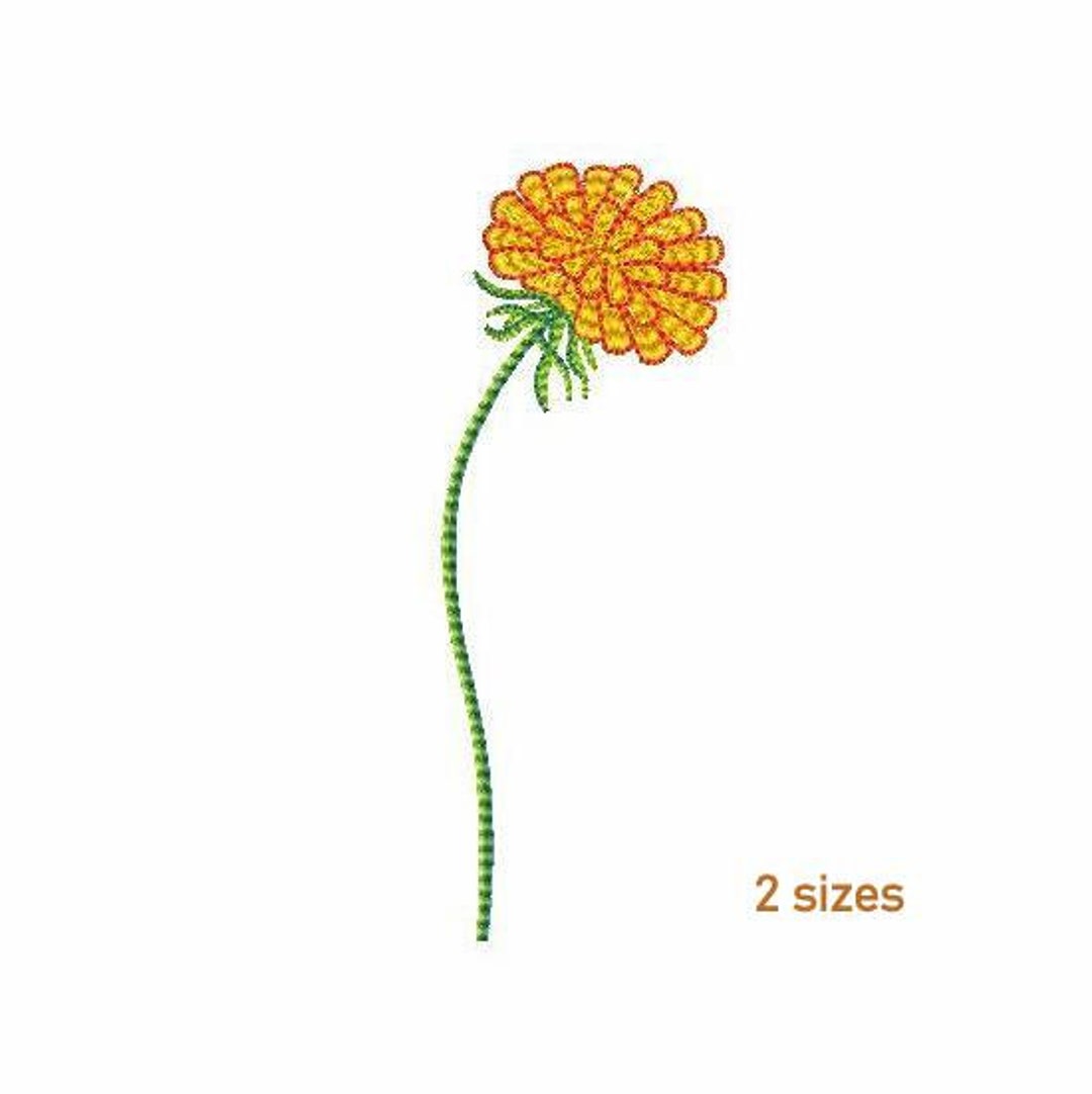Dandelion Machine Embroidery Design 2 SIZES Yellow Dandelion - Etsy