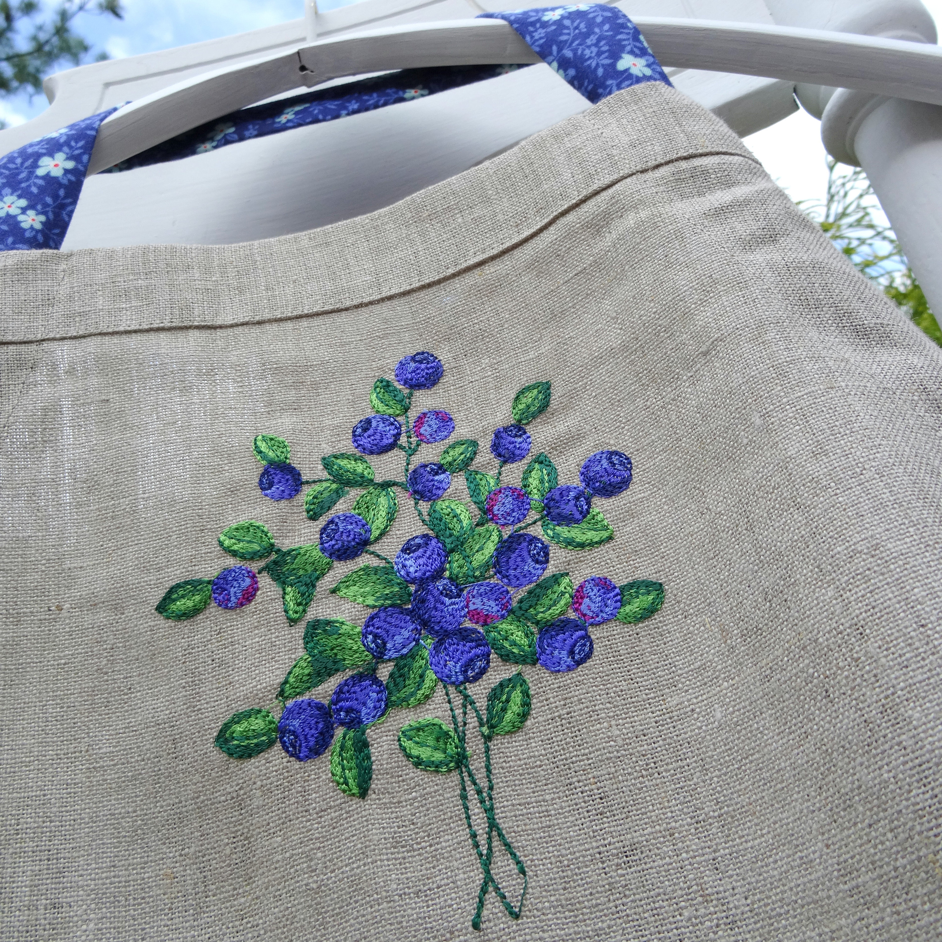 Blueberry Machine Embroidery Design, Blueberry Bouquet Digital ...