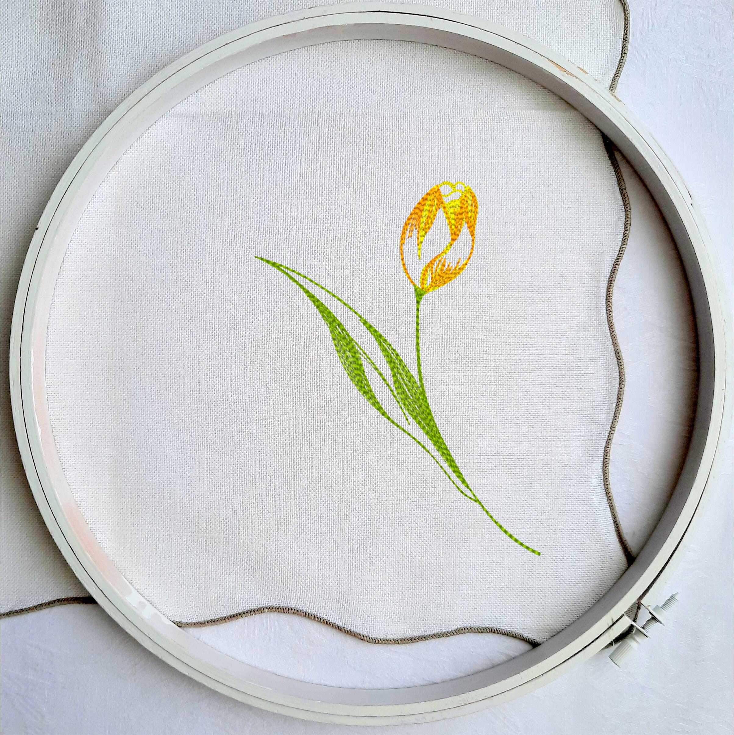Tulip Machine Embroidery Design 5 SIZES, Tulip Flower Digital ...