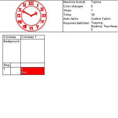 Clock Face Machine Embroidery Design Sketch Machine | Etsy