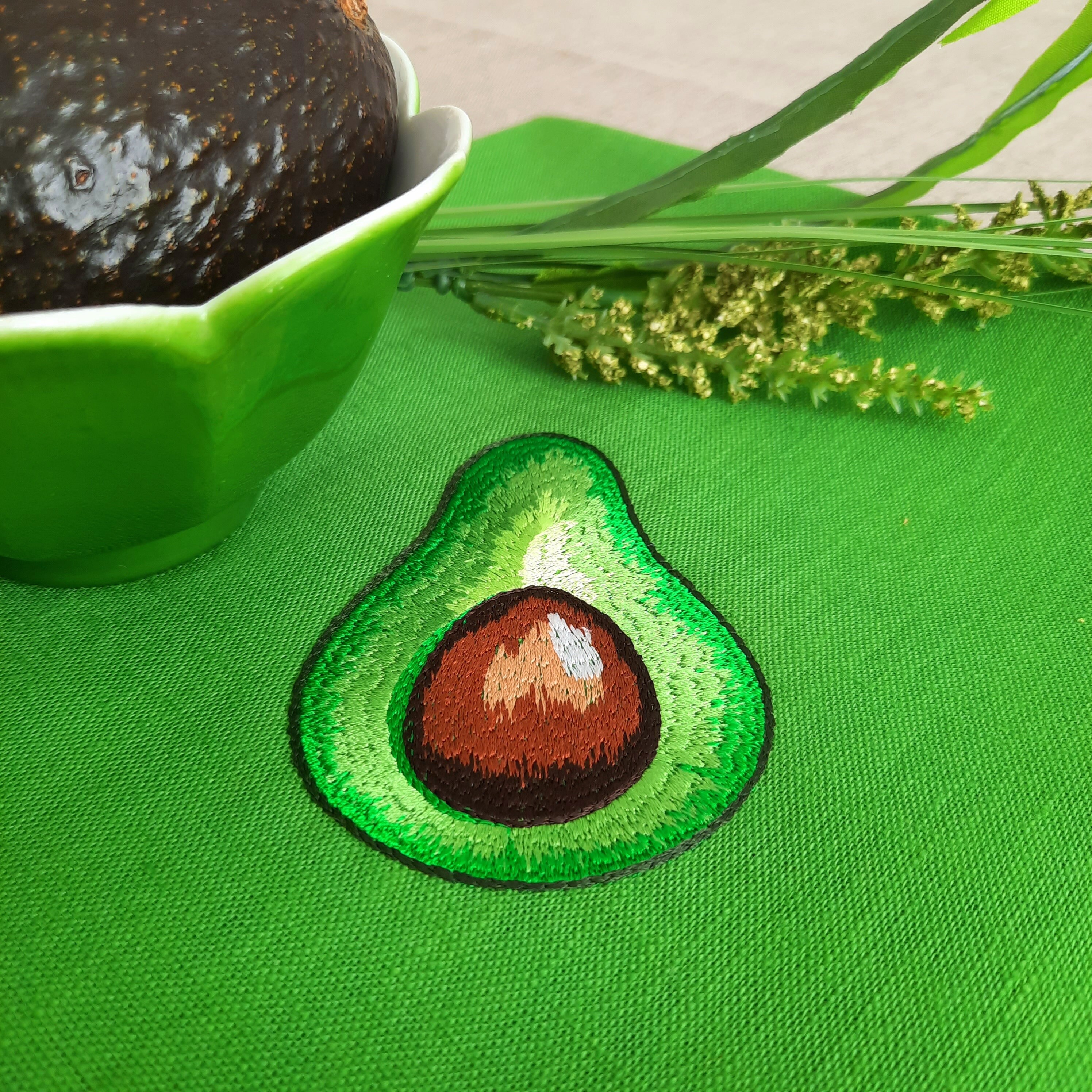 Avocado Machine Embroidery Design 3 SIZES, Sketch Machine Embroidery ...