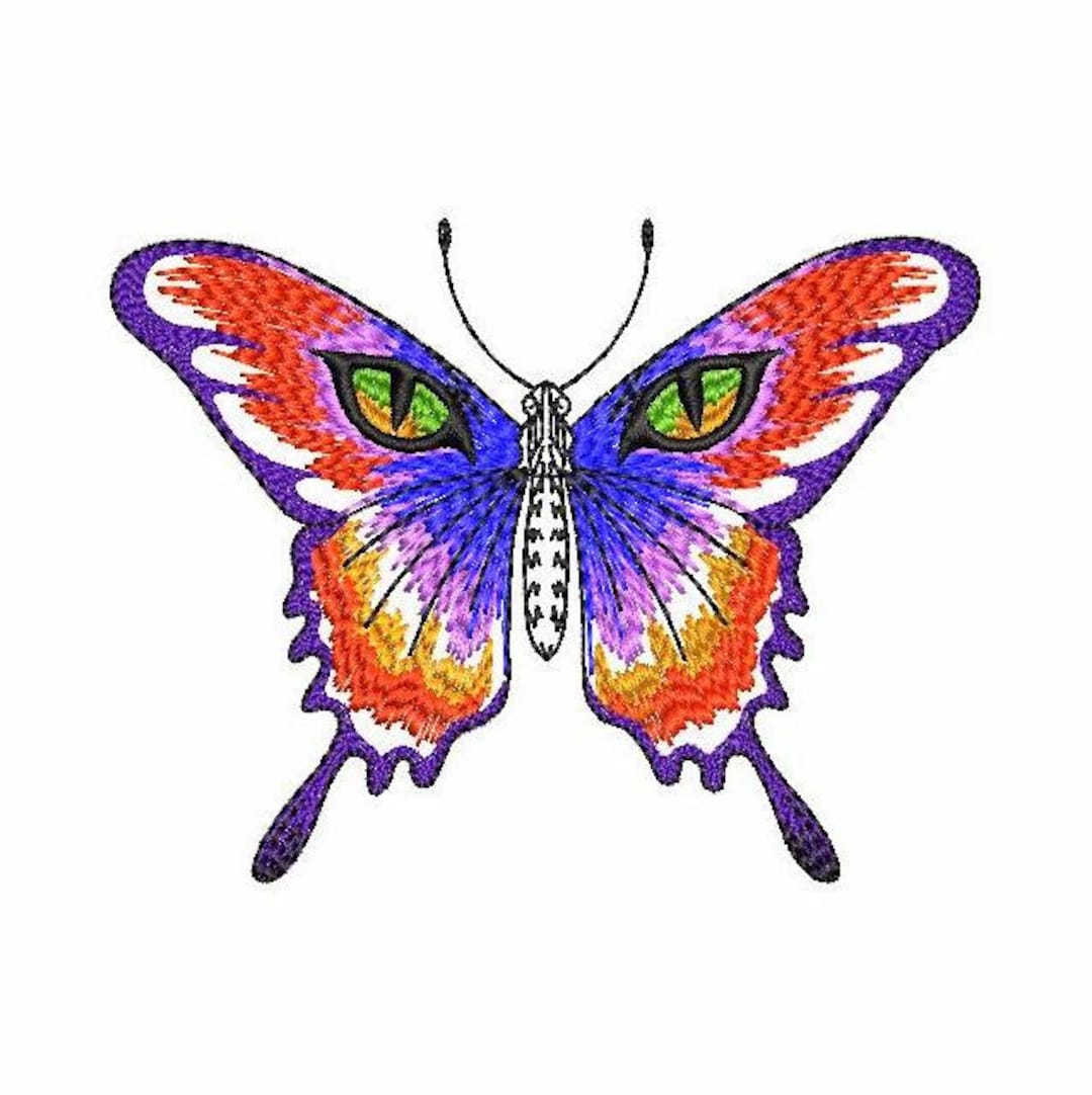 Butterfly Machine Embroidery Design 3 Sizes, Digital Machine Embroidery ...
