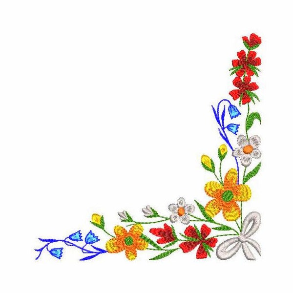 Corner Embroidery Designs - Etsy