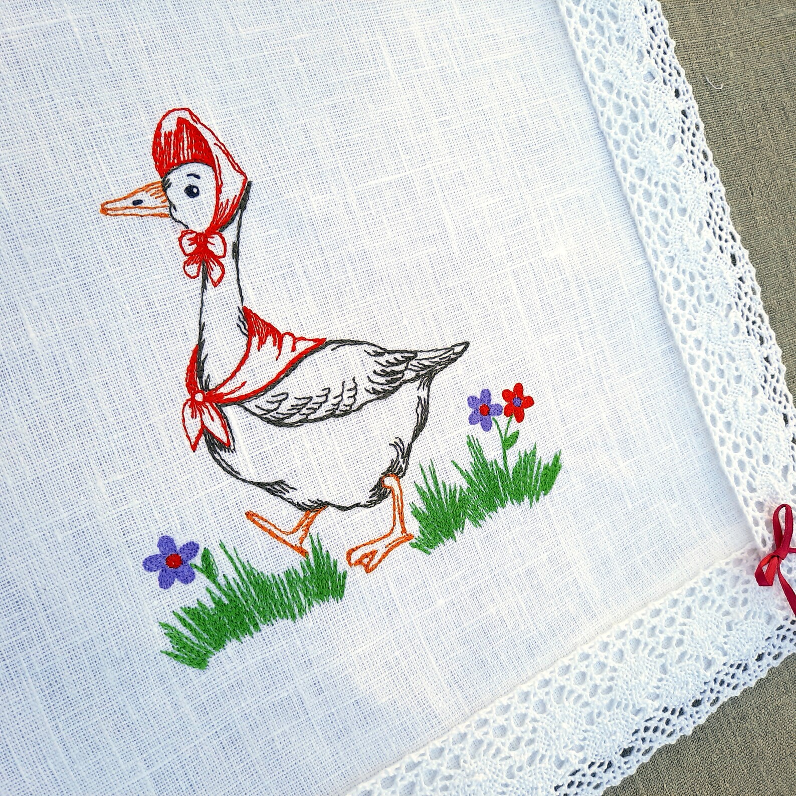 Goose Machine Embroidery Design 2 Sizes Sketch Machine | Etsy