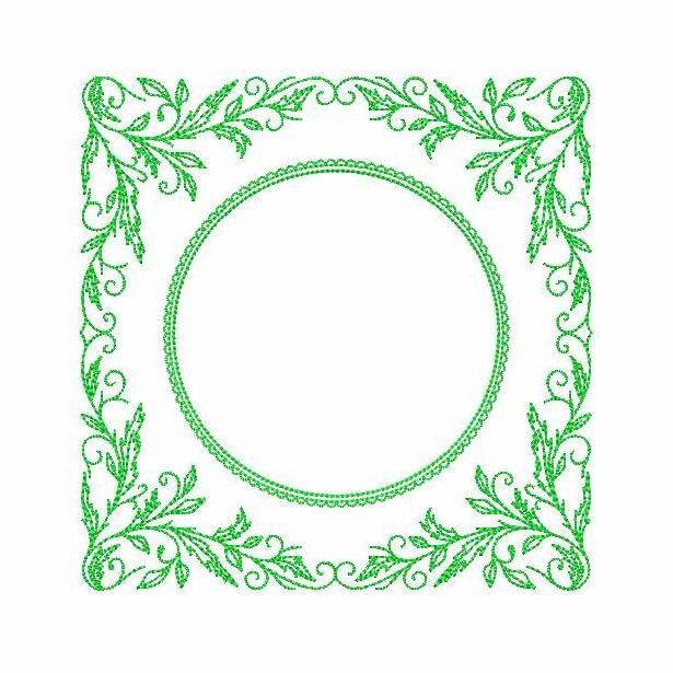 Monogram Frame Machine Embroidery Design 3 SIZES Sketch - Etsy