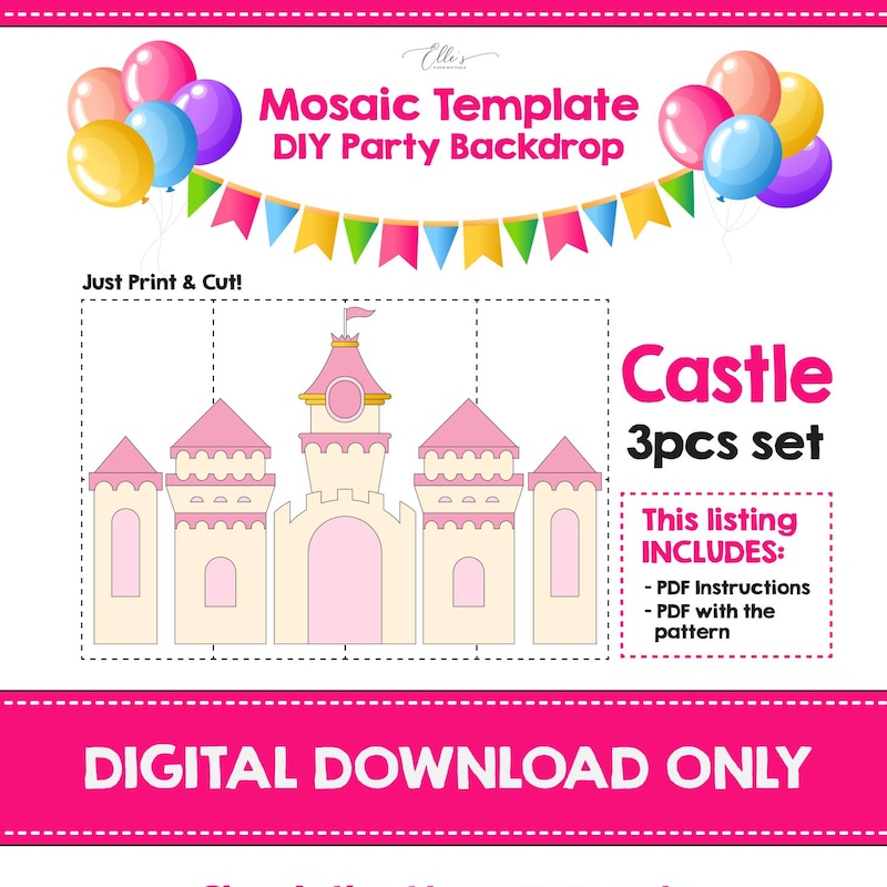 Castle 3d Backdrop - Etsy