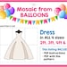 Bridal Dress Mosaic Template Prom Dress Prop Giant Dress - Etsy