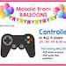 Controller From Balloons, Gamer Mosaic From Balloons, Xbox Balloons ...