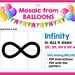 Infinity From Balloons, Infinity Mosaic From Balloons, Infinity Symbol ...