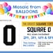 SQUARE Number 0, Balloon Mosaic Template, Zero Mosaic Number Template ...