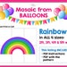 Rainbow From Balloons, Mosaic From Balloons, Mosaic Letters, Mosaic ...