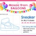 Sneaker From Balloons, Shoe Mosaic From Balloons, Decor Ideas, Mosaic ...