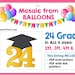 24 Grad Balloon Mosaic Template, Graduation Mosaic Template, 2024 ...