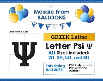 Greek Letter Balloons - Etsy