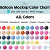 Sempertex ALL Colors, Balloon Mockup Color Chart, BUNDLE Balloon Mockup ...