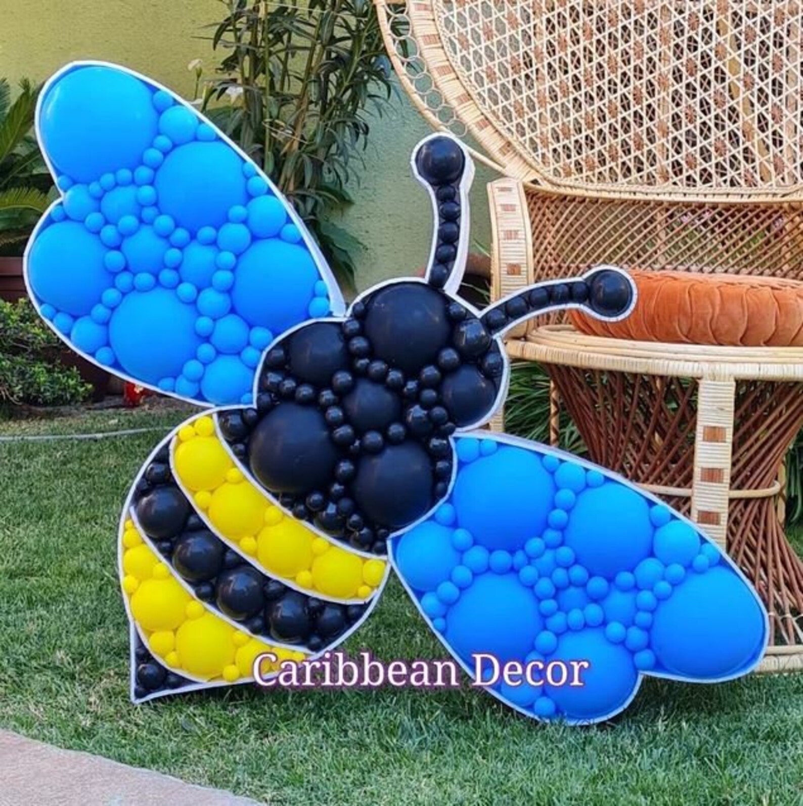 Bee Mosaic From Balloons Bee Mosaic Template Honey Mosaic - Etsy