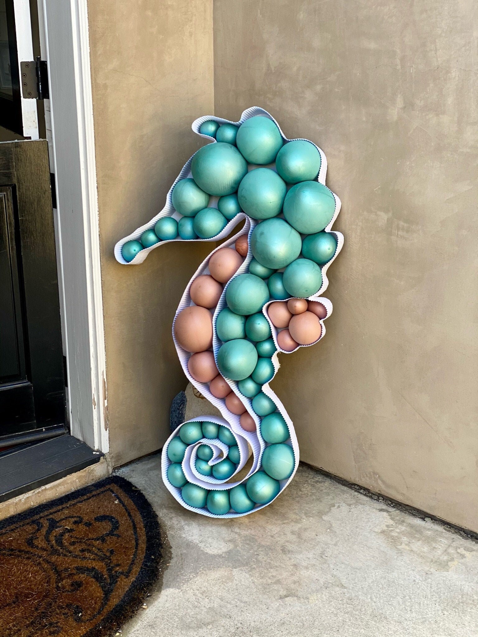 Carousel Horse Mosaic from Balloons Horse Mosaic Template | Etsy