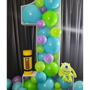 SQUARE Number 8 Balloon Mosaic Template Eight Mosaic Number | Etsy