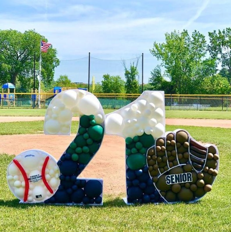 Baseball From Balloons, Baseball Mosaic Template, Sports Mosaic From ...