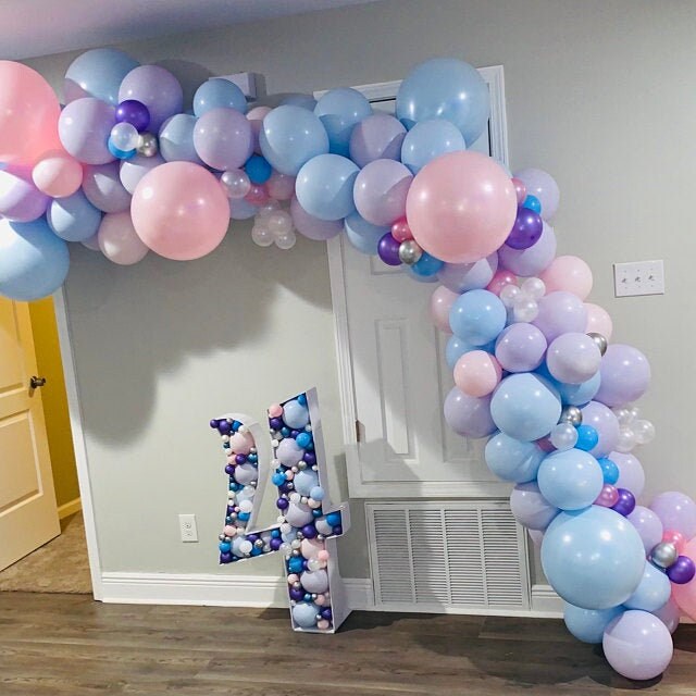 5ft FANCY Letters Mosaic From Balloons All Sizes All Letters | Etsy