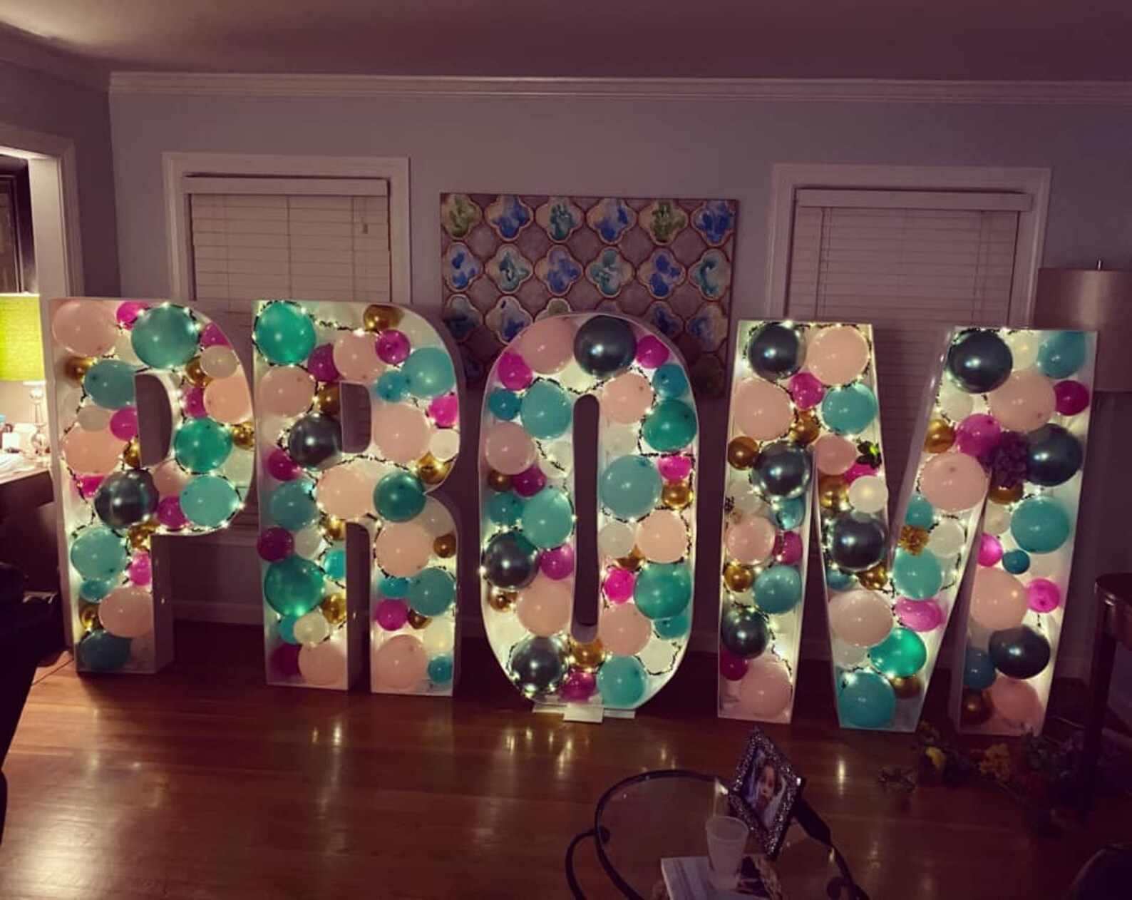 Mosaic Letter I Giant Mosaic Letter Mosaic From Balloons | Etsy