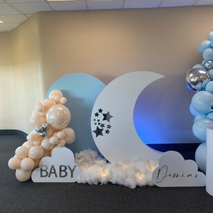 Moon Balloon Mosaic Template, DIY Party Decor (digital Download) - Etsy