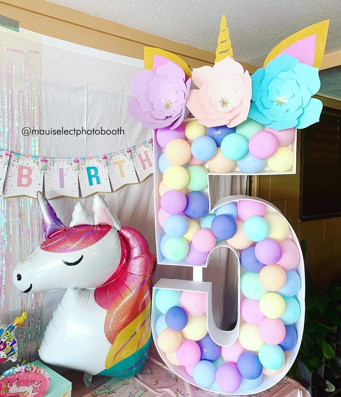 5ft FANCY Letters Mosaic From Balloons All Sizes All Letters | Etsy