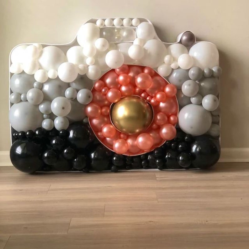 Camera From Balloons, Photography Mosaic From Balloons, Camera Balloons ...