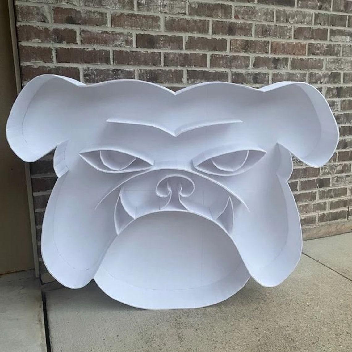 Bulldog From Balloons Bulldog Mosaic Template Dog Mosaic - Etsy