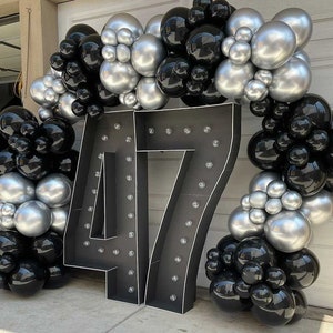 FANCY Number 8, Balloon Mosaic Template, Eight, Mosaic Number Template ...