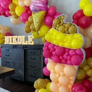 Octagon Balloon Mosaic Template, Stop Sign Mosaic From Balloons ...