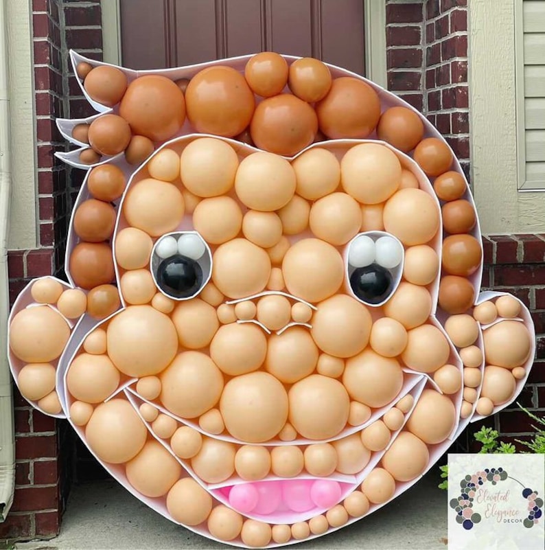 Rubik Cube Balloon Mosaic Template Rubik Mosaic From - Etsy