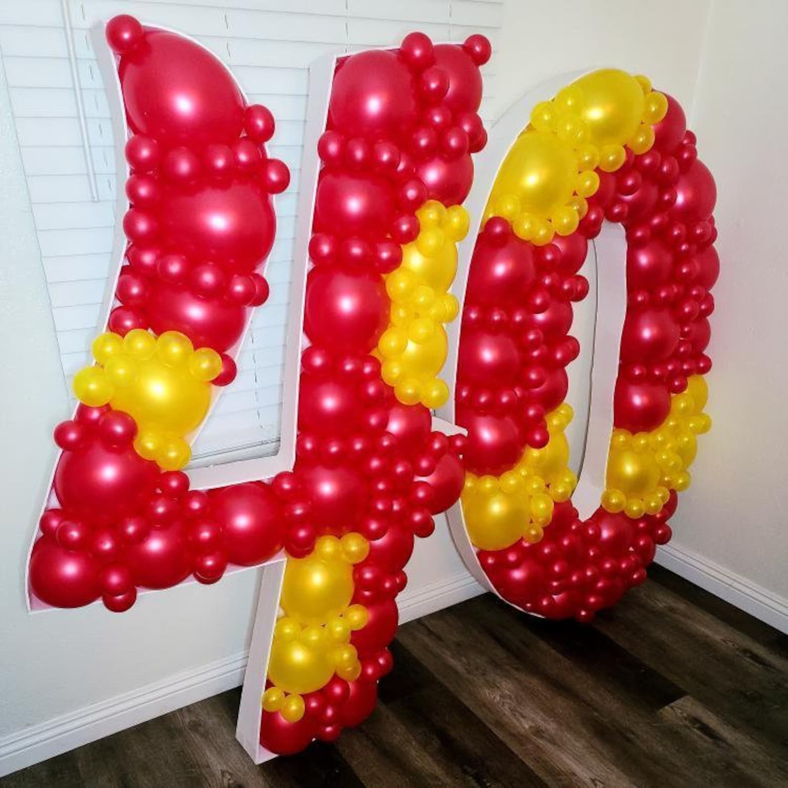 FANCY Number 3, Balloon Mosaic Template, Number Three, Mosaic Number ...