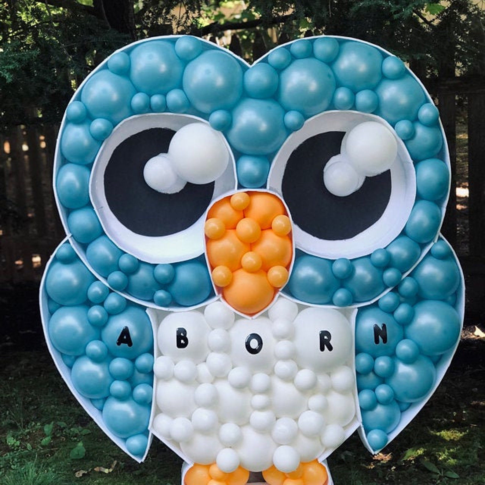 Owl From Balloons, Owl Mosaic Template, Owl Decoration Birthday Ideas ...