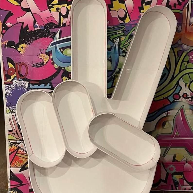 Hand Mosaic Template Handprint Mosaic Template Hand Palm | Etsy