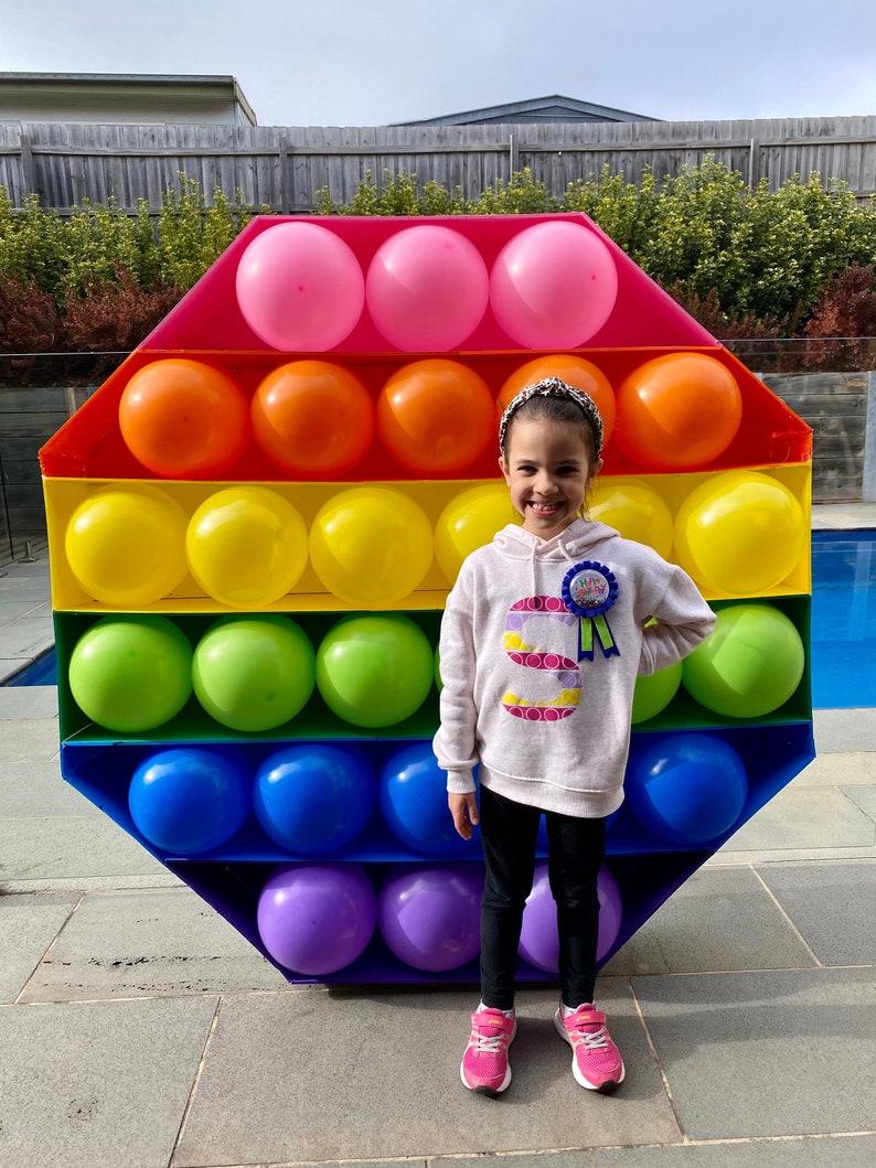 POP IT Circle Mosaic From Balloons Pop It Circle Mosaic - Etsy