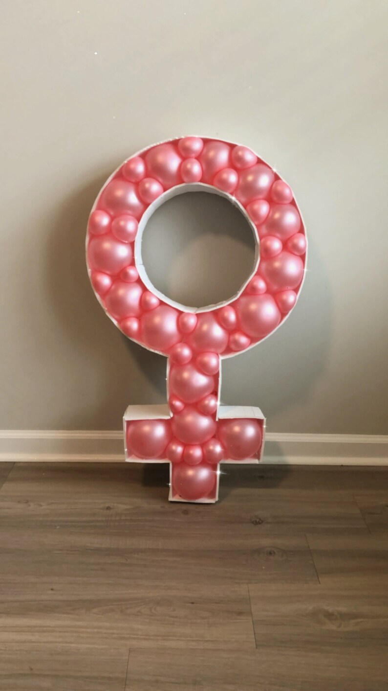 Female Sign Mosaic Template Women's Day From Balloons - Etsy