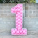 Number 1, Mosaic Numbers, Number One Mosaic Template From Balloons ...