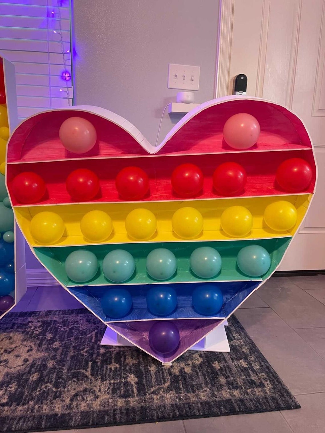 POP IT Heart Mosaic From Balloons Pop It Heart Mosaic | Etsy