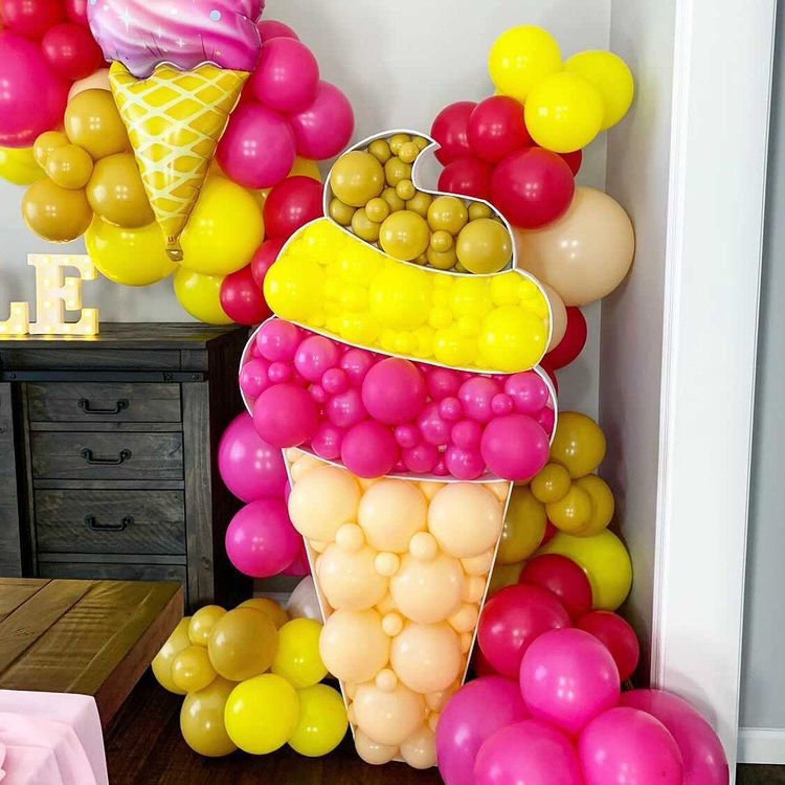 Corn Mosaic from Balloons Summer Mosaic Template Corn Mosaic | Etsy