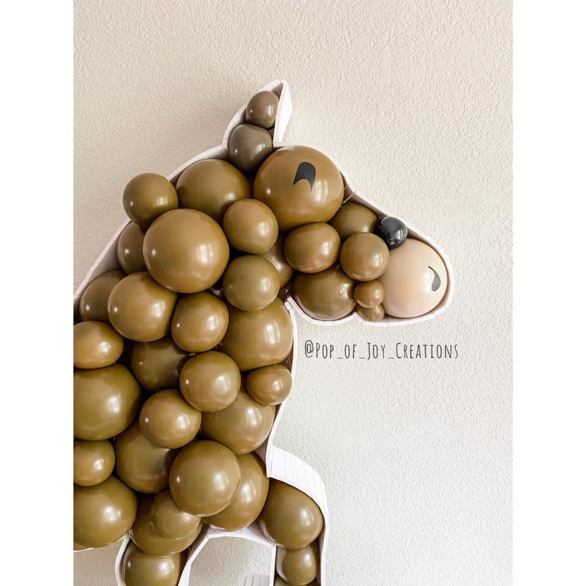 Carousel Horse Mosaic From Balloons Horse Mosaic Template - Etsy